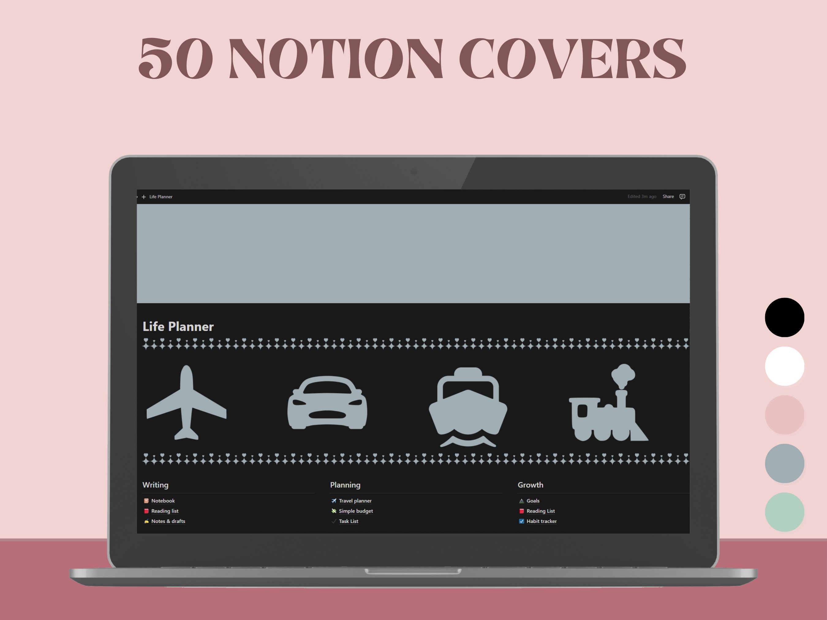 Pastel Notion Covers Template / Notion Aesthetic Covers for Notion Dashboard / Pastel Notion ...