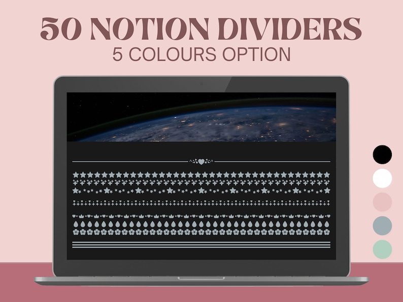 Pastel Notion Divider Template / Notion Aesthetic Template for Notion ...