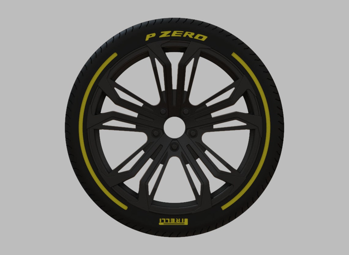 3D Print Miniature Enkei Vortex 5 Rim & Tire Digital File No Textures ...