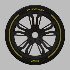 3D Print Miniature Enkei Vortex 5 Rim & Tire Digital File No Textures ...