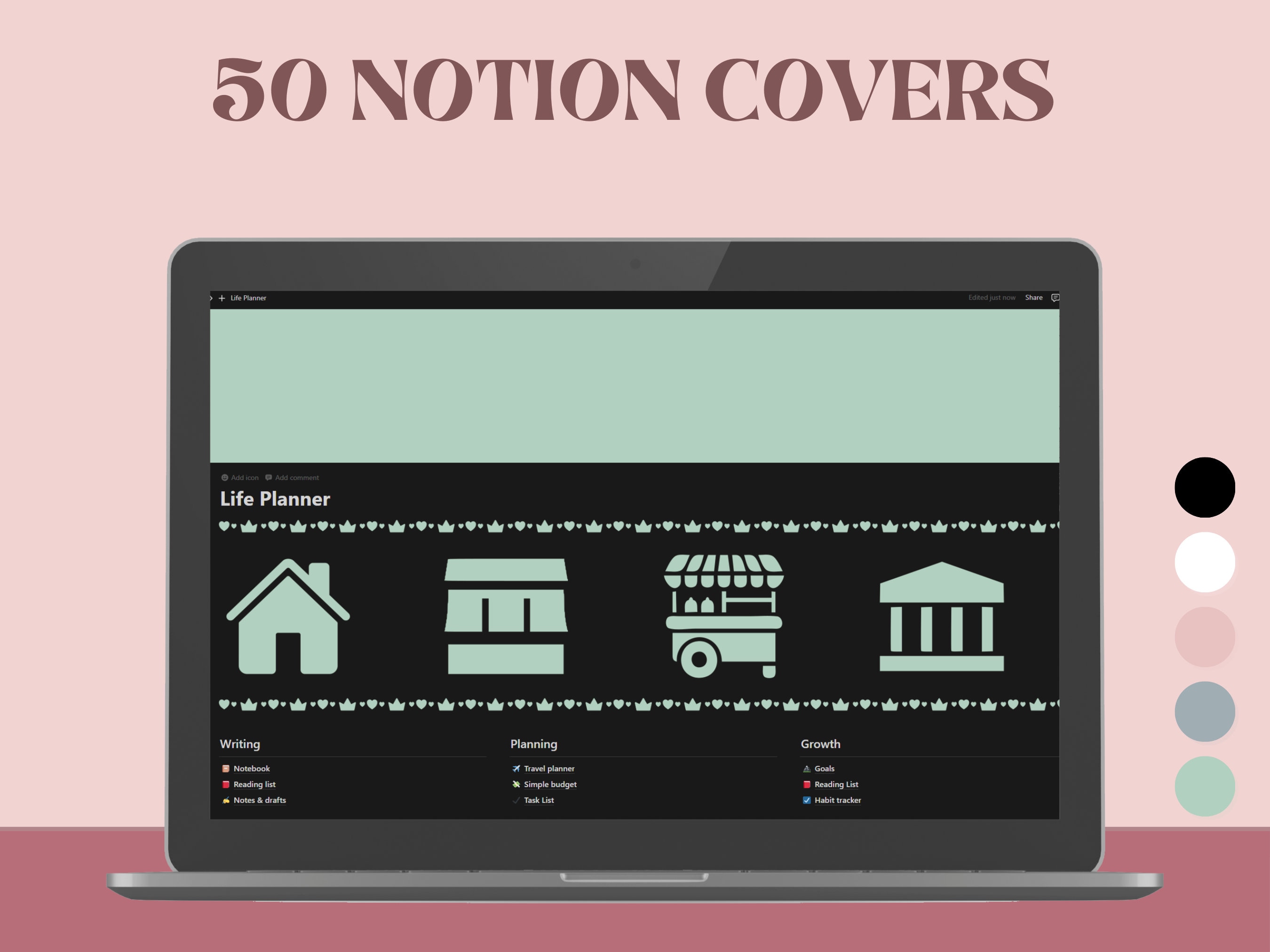 Pastel Notion Covers Template / Notion Aesthetic Covers for Notion ...