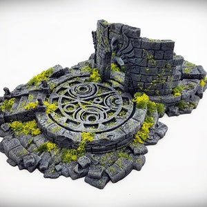 Ancient Ruins arcane Sanctum Wargame Terrain Miniature Wargaming ...