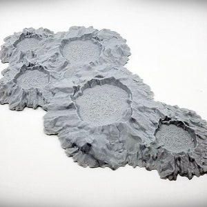 Blast Craters multi Crater C Wargame Terrain Miniature Wargaming ...