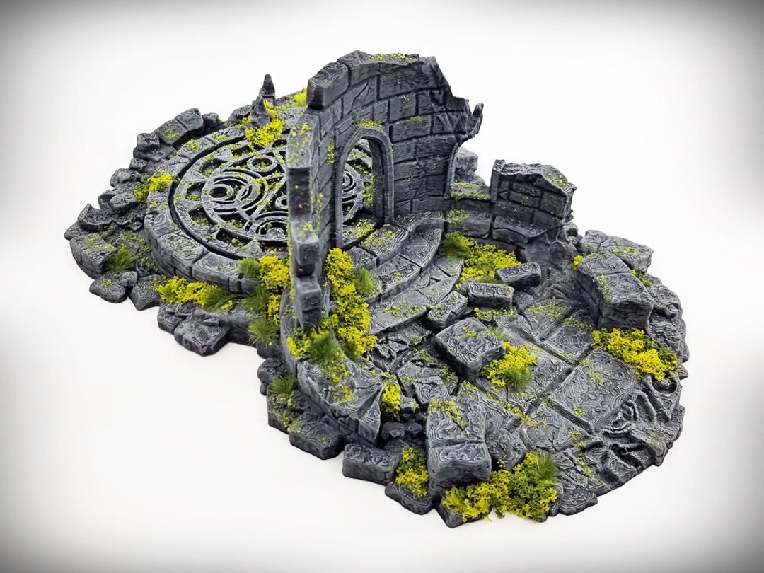 Ancient Ruins arcane Sanctum Wargame Terrain Miniature Wargaming ...