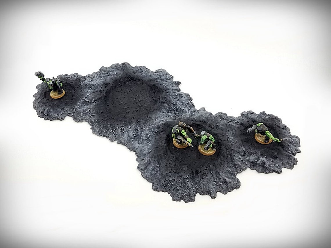 Blast Craters - "quad Crater C" – Wargame Terrain - Miniature Wargaming ...