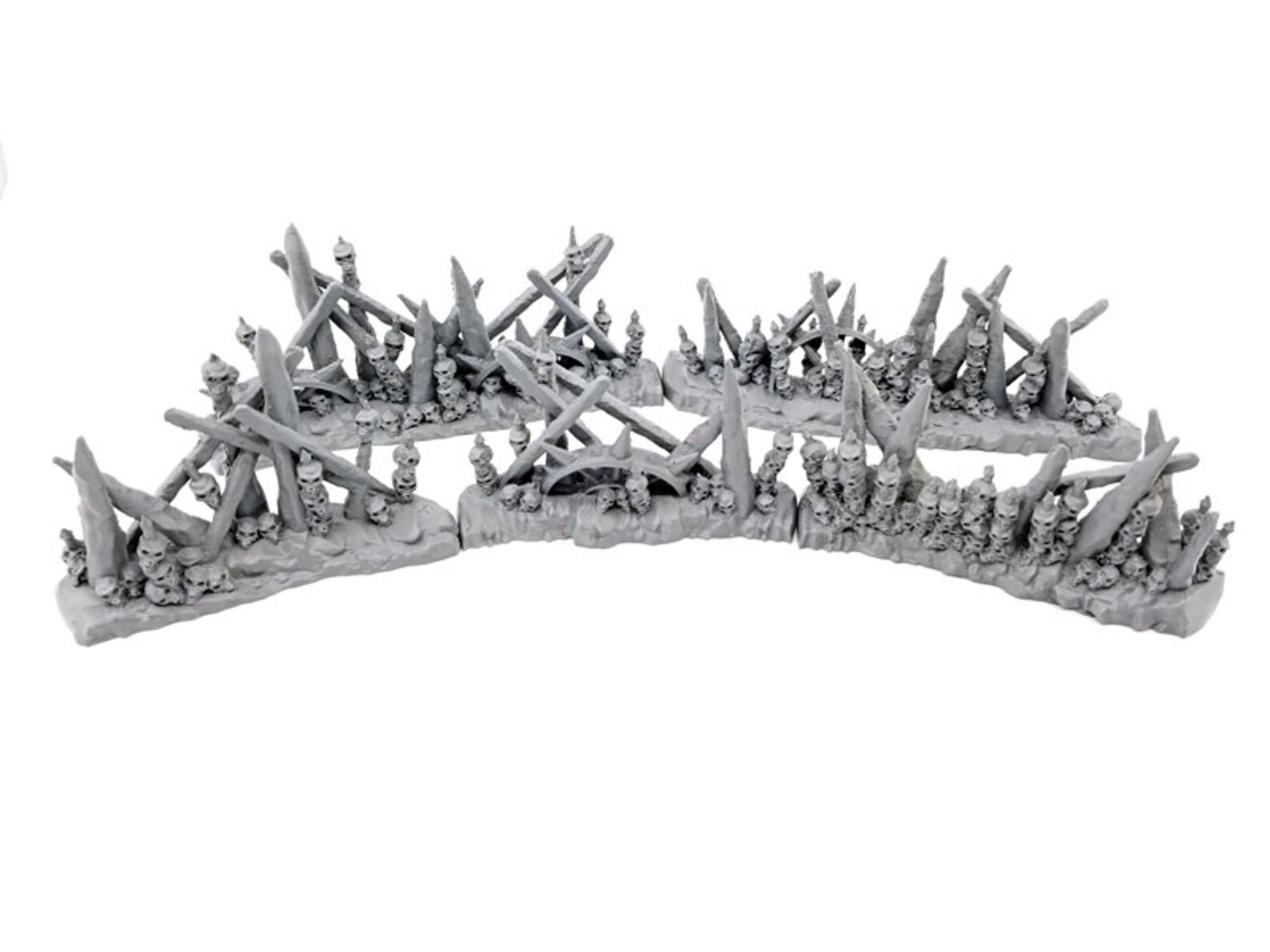 Chaos Spiked Barricades five Pieces Wargame Terrain - Etsy