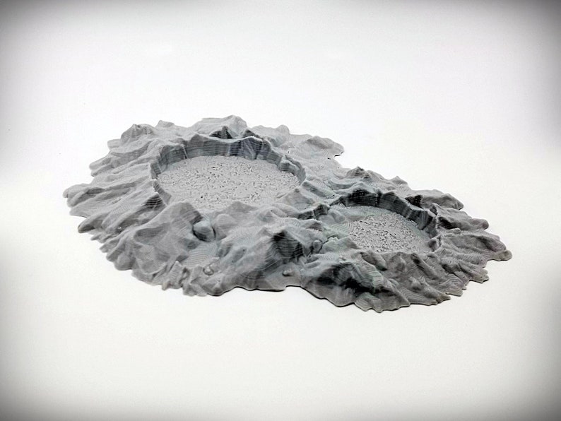 Blast Craters - "double Crater B" – Wargame Terrain - Miniature ...