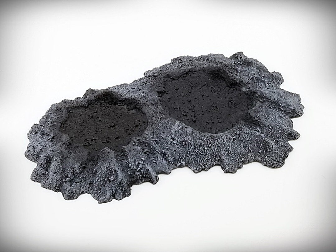 Double Crater A STL File - Blast Craters - Wargame Terrain Miniature ...