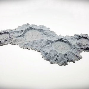 Blast Craters - "quad Crater C" – Wargame Terrain - Miniature Wargaming ...