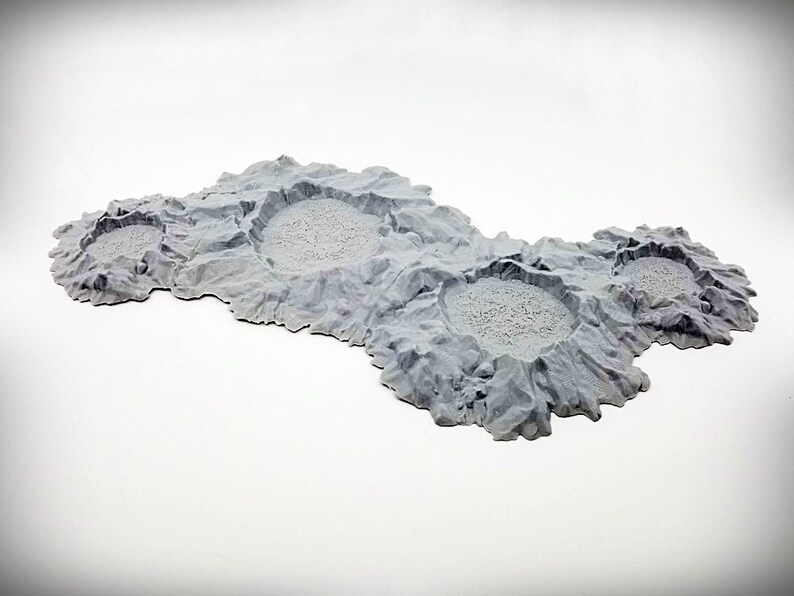 Blast Craters - "quad Crater C" – Wargame Terrain - Miniature Wargaming ...