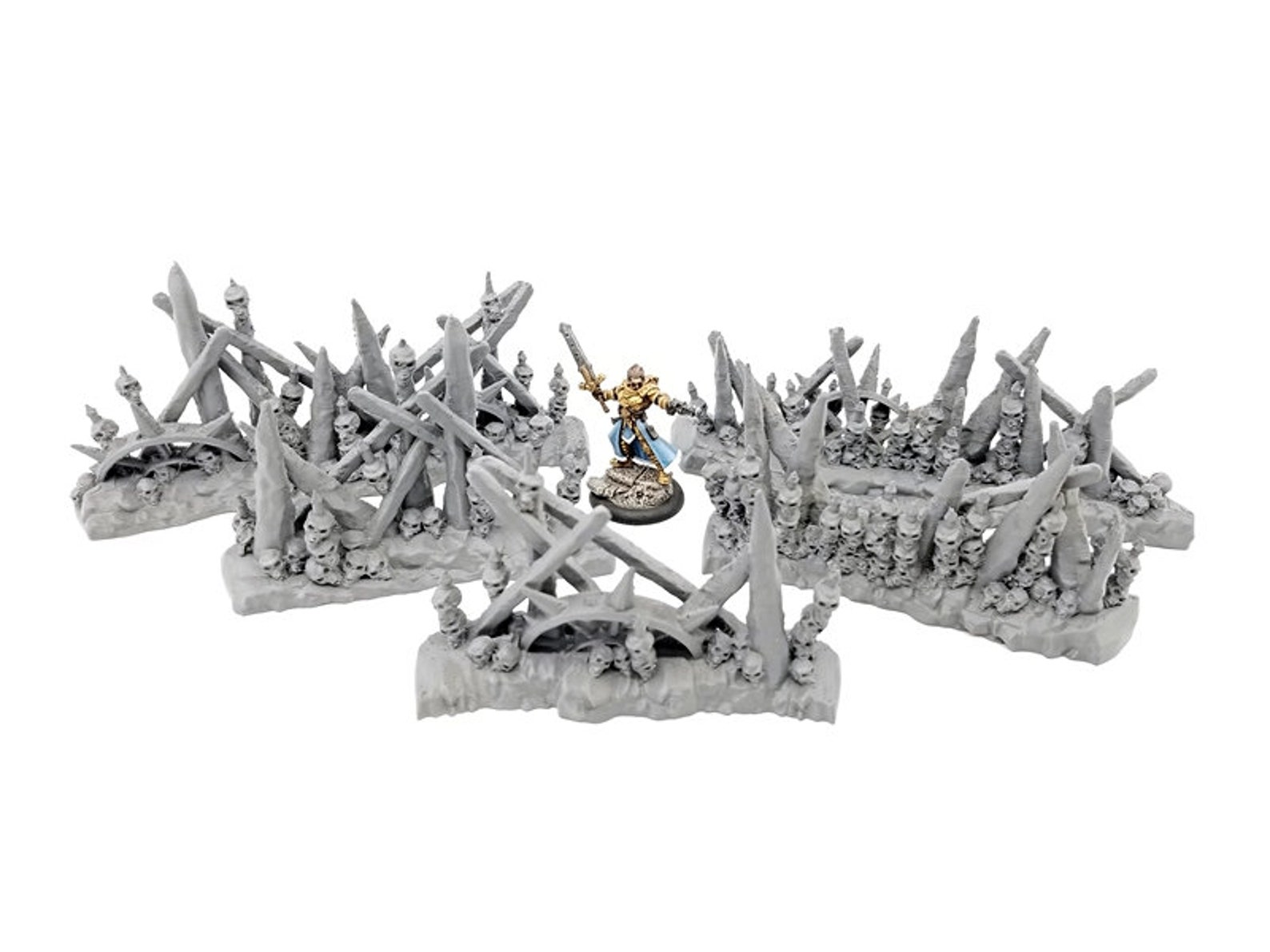 Chaos Spiked Barricades five Pieces Wargame Terrain | Etsy