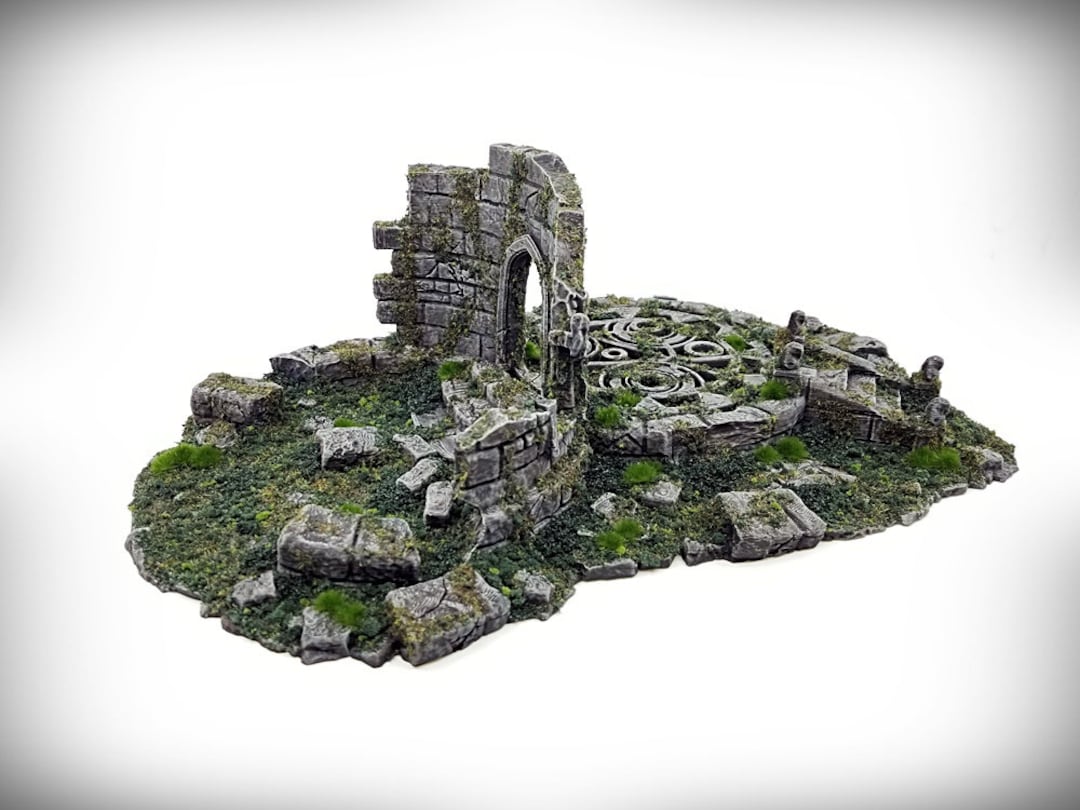 Arcane Sanctum STL File - Ancient Ruins - Wargame Terrain Miniature ...