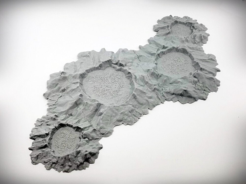 Blast Craters - "quad Crater C" – Wargame Terrain - Miniature Wargaming ...