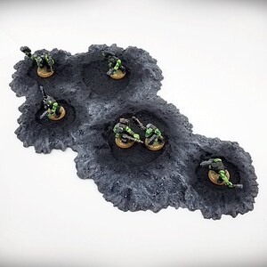 Blast Craters multi Crater C Wargame Terrain Miniature Wargaming ...