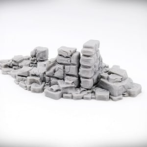 Rubble Pile Bundle STL File - Ancient Ruins - Wargame Terrain Miniature ...