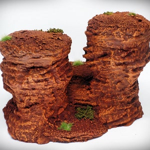 Double Spire A STL File-spires & Plateaus-wargame Miniature Wargaming ...