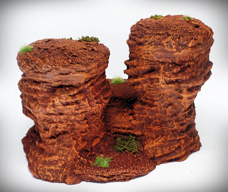 Double Spire A STL File-spires & Plateaus-wargame Miniature - Etsy