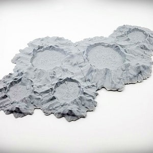 Blast Craters multi Crater C Wargame Terrain Miniature Wargaming ...