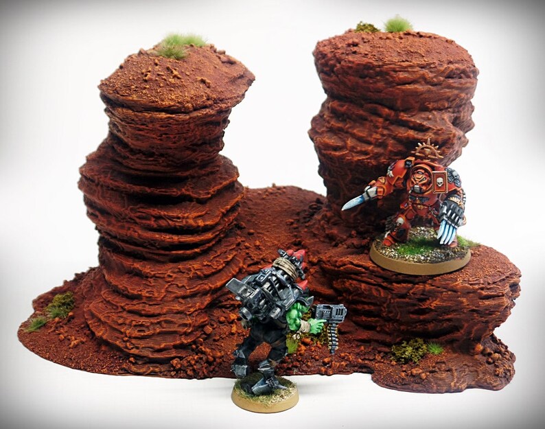 Spires and Plateaus double Spire B Wargame | Etsy