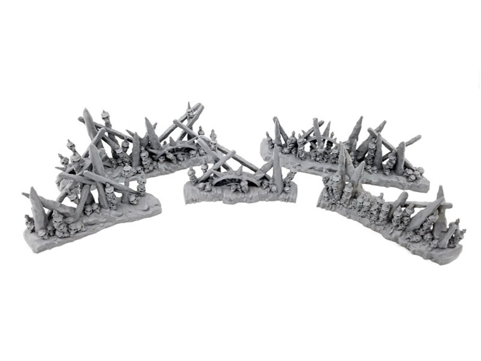 Chaos Spiked Barricades five Pieces Wargame Terrain | Etsy