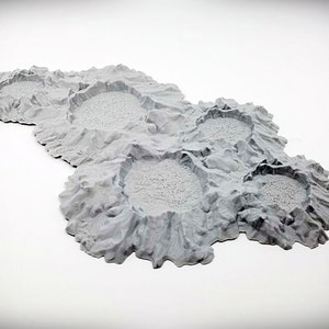 Blast Craters multi Crater C Wargame Terrain Miniature Wargaming ...