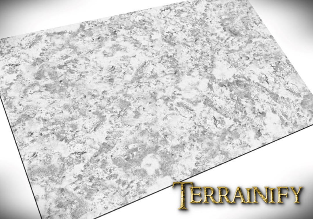 Ice and Snow Gaming Mat - 4 Sizes - Digital Download - Wargame Terrain ...