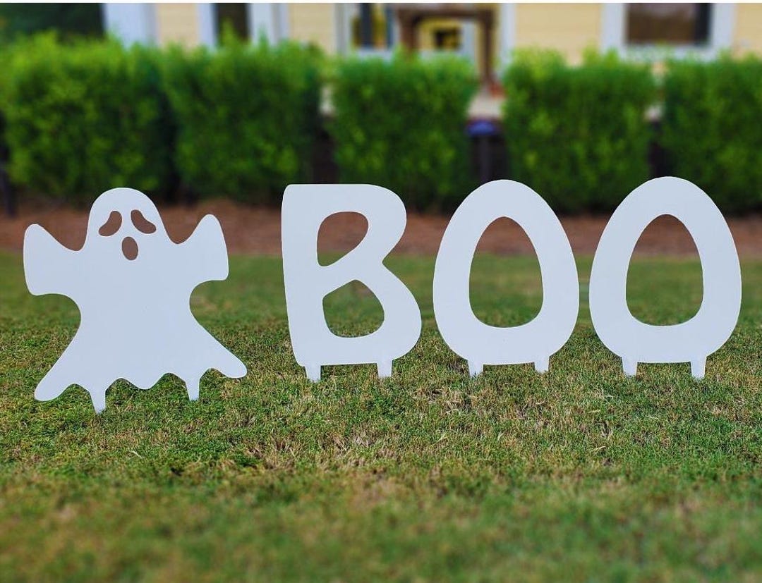 Halloween BOO With Ghosts Yard Decoration - Etsy