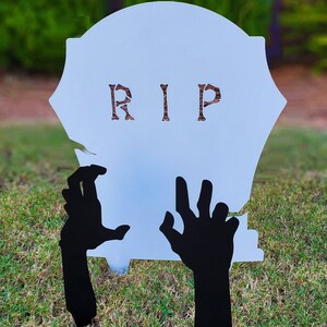 Halloween Tombstone and Zombie Yard Decoration - Etsy