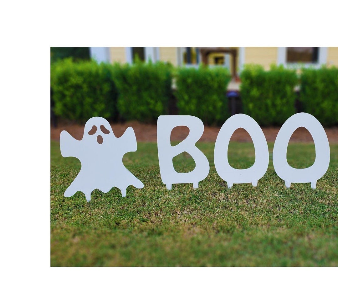 Halloween BOO With Ghosts Yard Decoration - Etsy