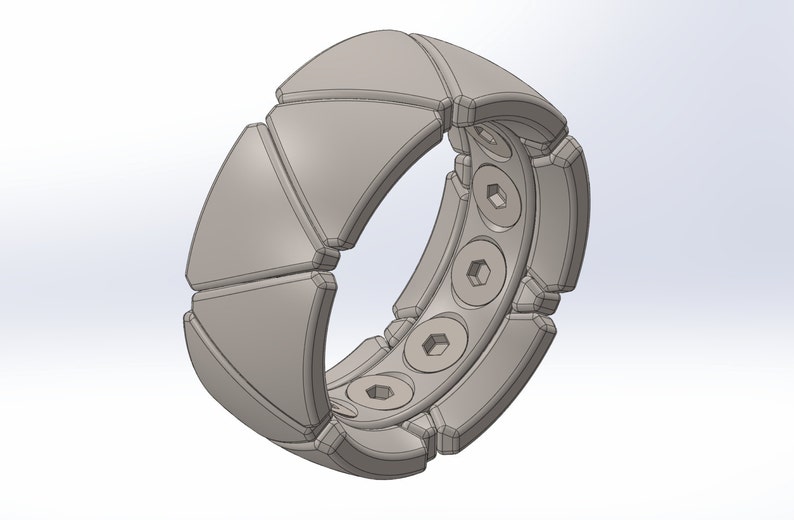 CNC Machined Multi-piece Titanium Wedding Ring - Etsy