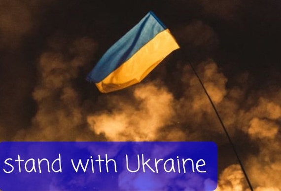 Stand With Ukraine Ukraine Flag Solidarity With Ukraine | Etsy