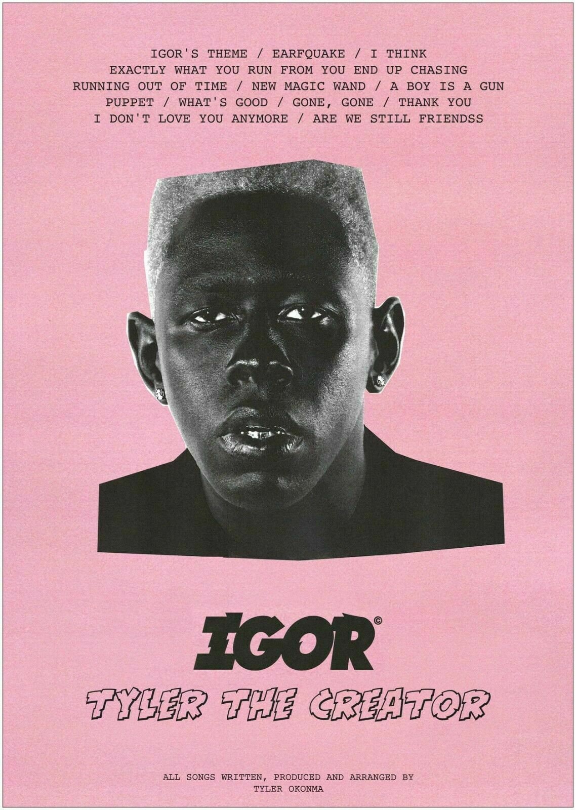 Tyler the Creator Igor poster A5 A4 A3 A2 A1 A0 | Etsy