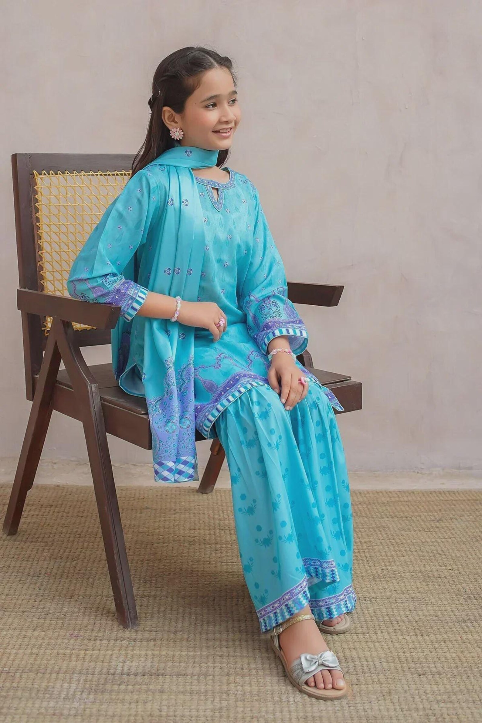 Blue Pakistani Girls Gharara Suit - Etsy