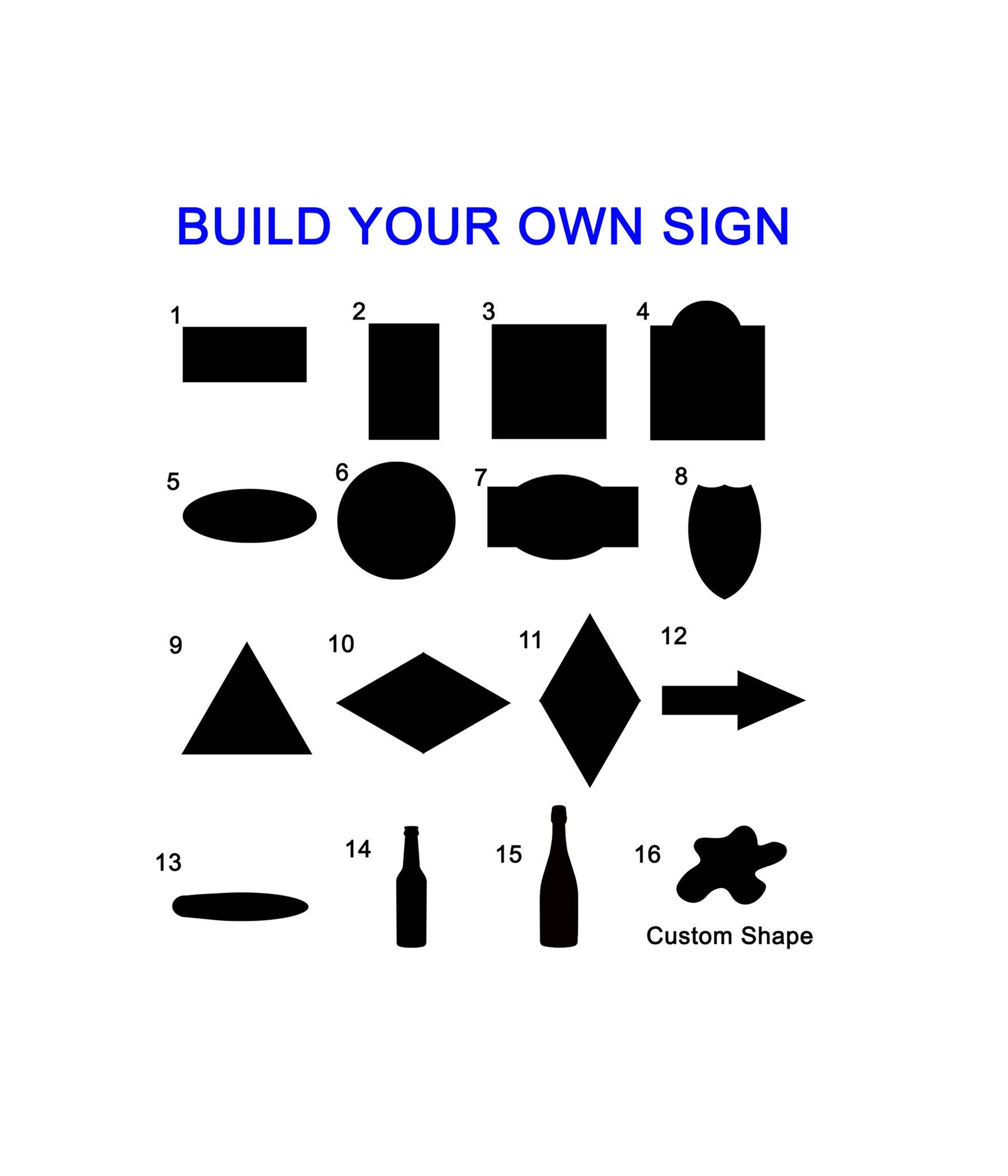 Design Your Own Sign Custom Size and Shape Special Event | Etsy