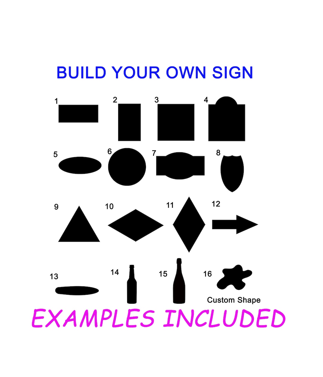 Design Your Own Sign - Custom Size and Shape - Special Event Signs ...