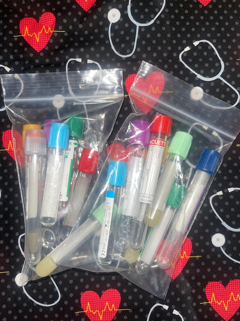 Phlebotomy*venipuncture*blood Draw Tubes*practice Packs*tubes ONLY* - Etsy