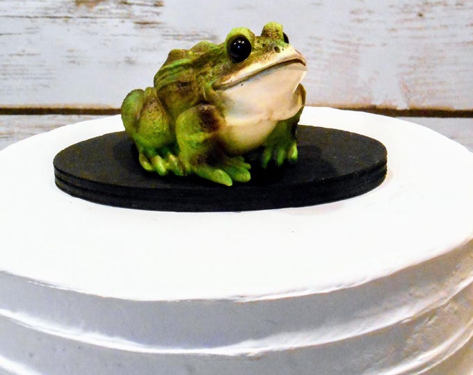 Frog Cake Topper / Toad Cake Topper / Birthday Cake Topper / Woodland ...