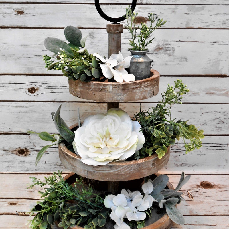 Farmhouse Tiered Tray - Etsy