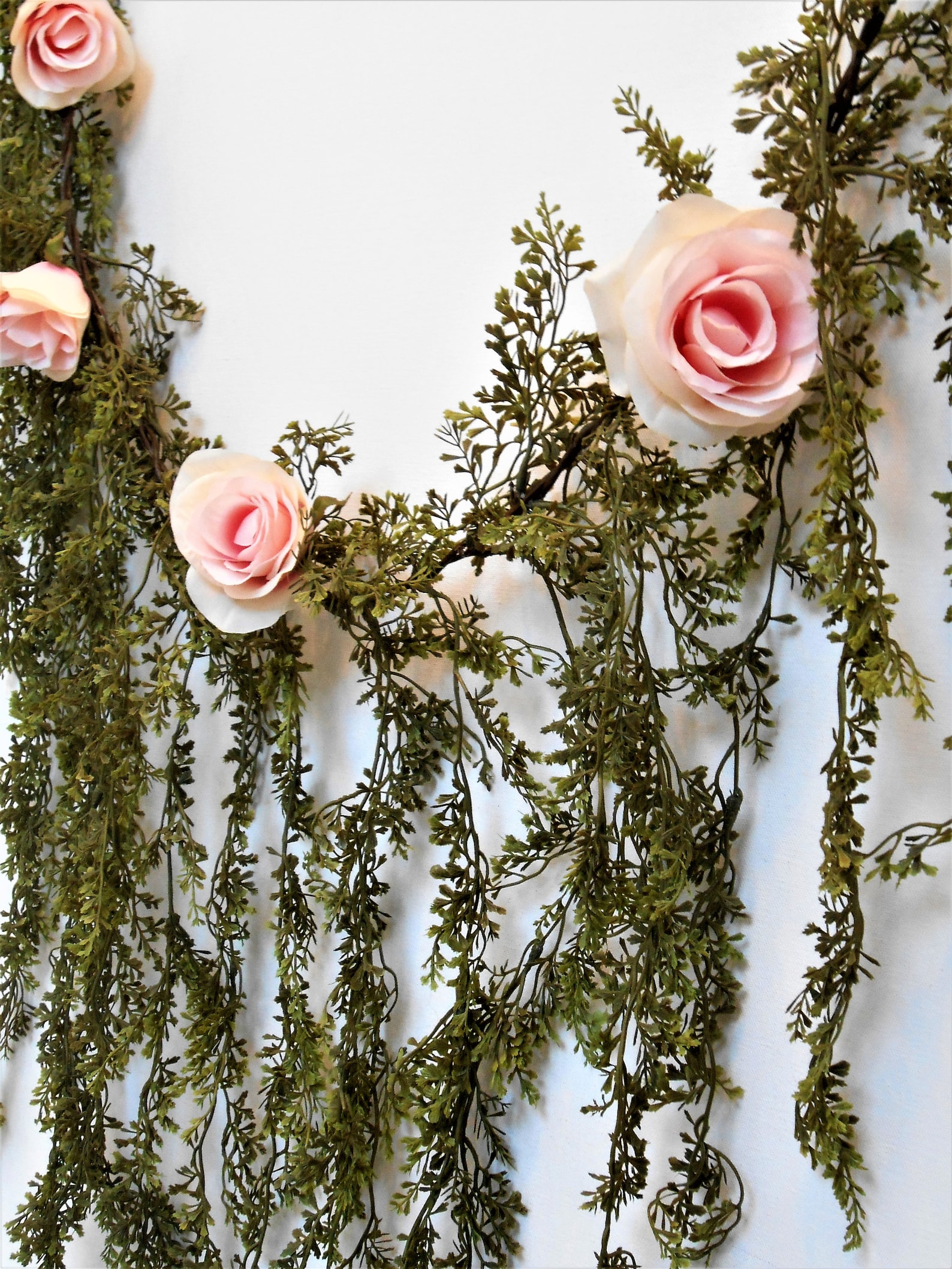 Blush Pink Garland / Draping Garland / Cascading Garland / | Etsy