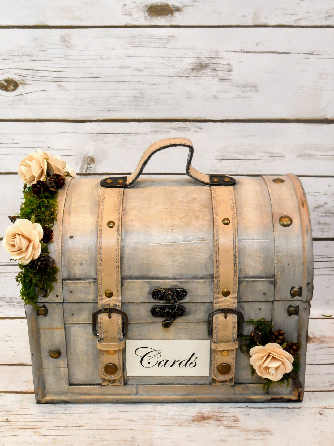 Wedding Card Box / Rustic Woodland Wedding Cardholder / Grey Card Box ...