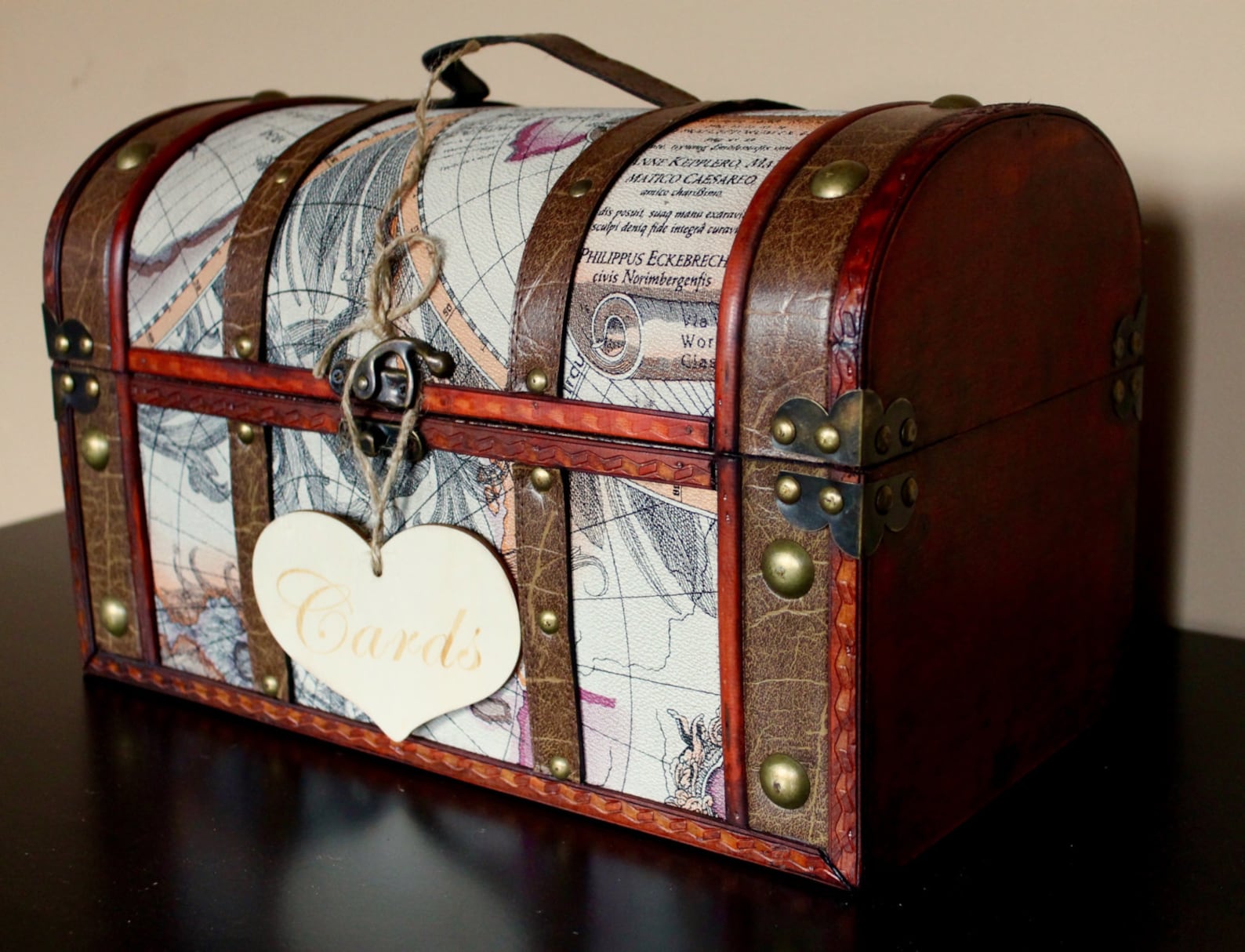 Wedding Card Trunk / Map Trunk / Wedding Card Holder / Travel - Etsy