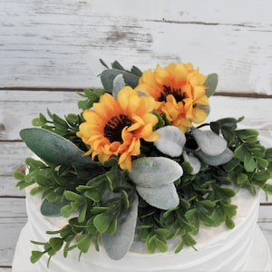 Sunflower Cake Topper / Wedding Cake Topper / Birthday Sunflower Cake ...