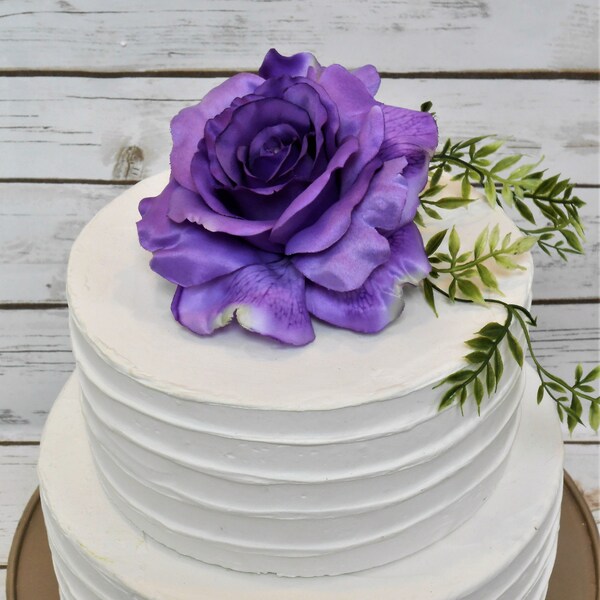 Purple Flower Cake Topper - Etsy
