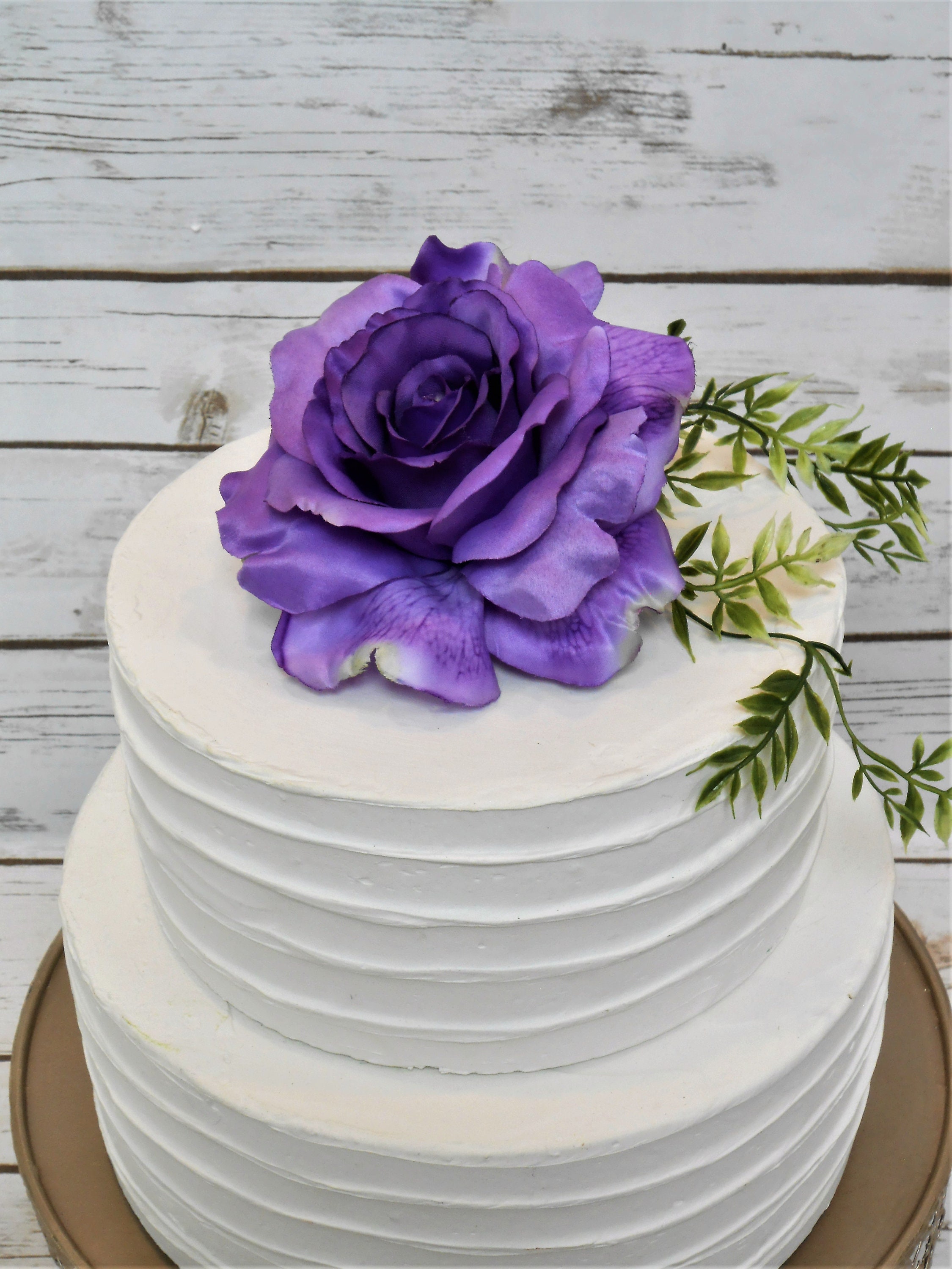 Purple Rose Birthday Cake