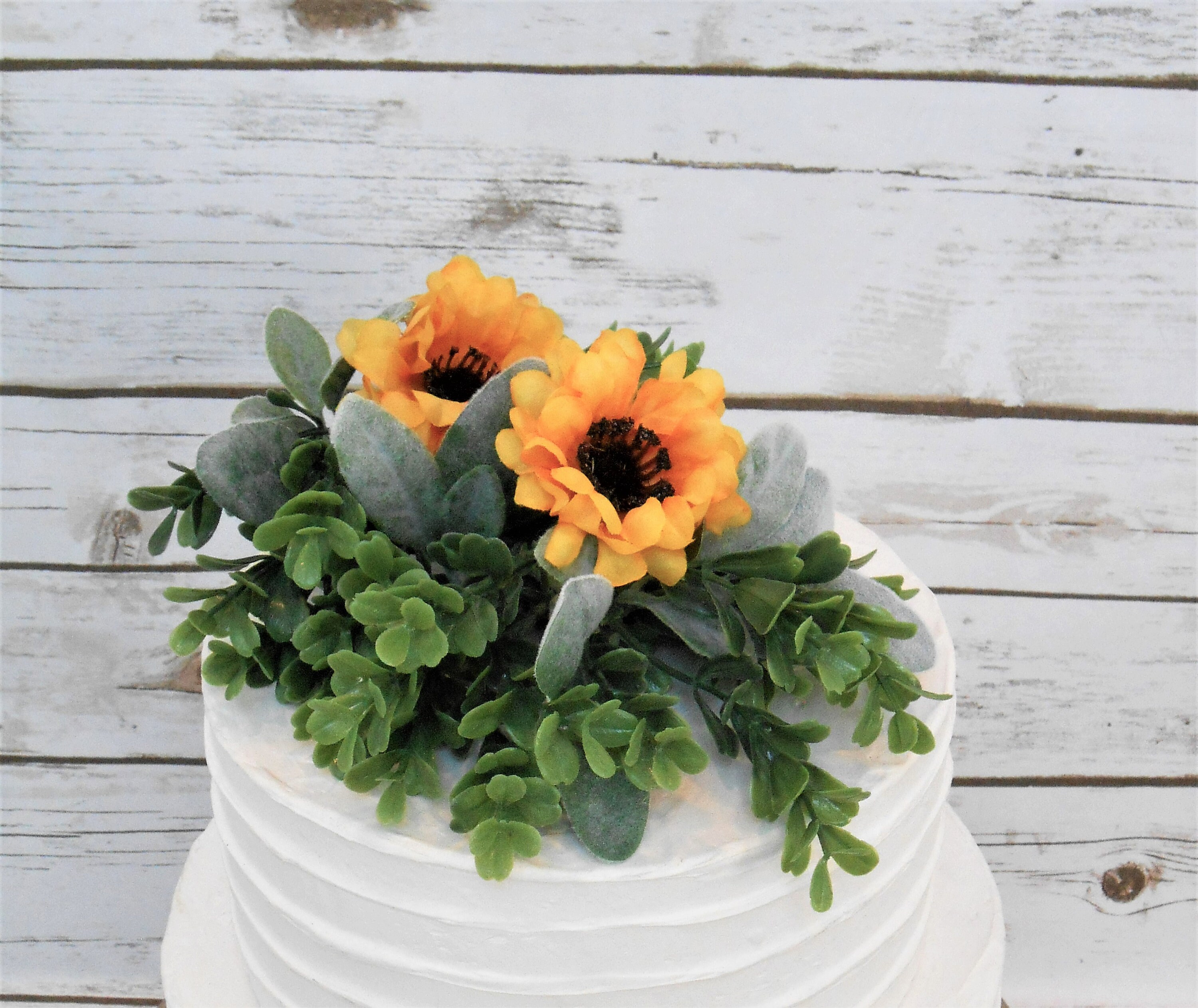 Sunflower Cake Topper / Wedding Cake Topper / Birthday Sunflower Cake ...