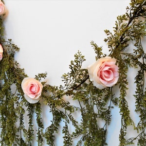 Blush Pink Garland / Draping Garland / Cascading Garland / Backdrop ...