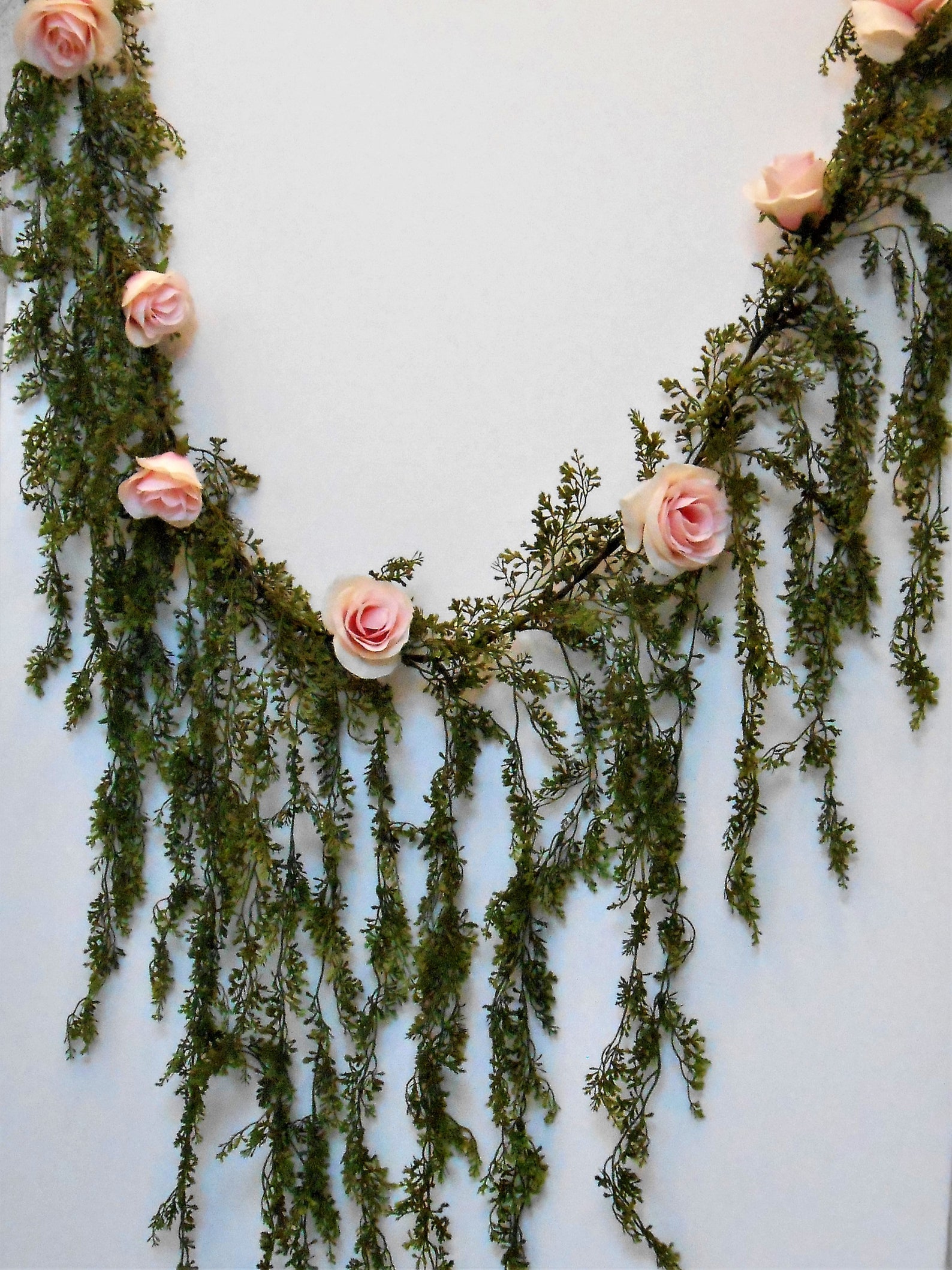 Blush Pink Garland / Draping Garland / Cascading Garland / Backdrop ...