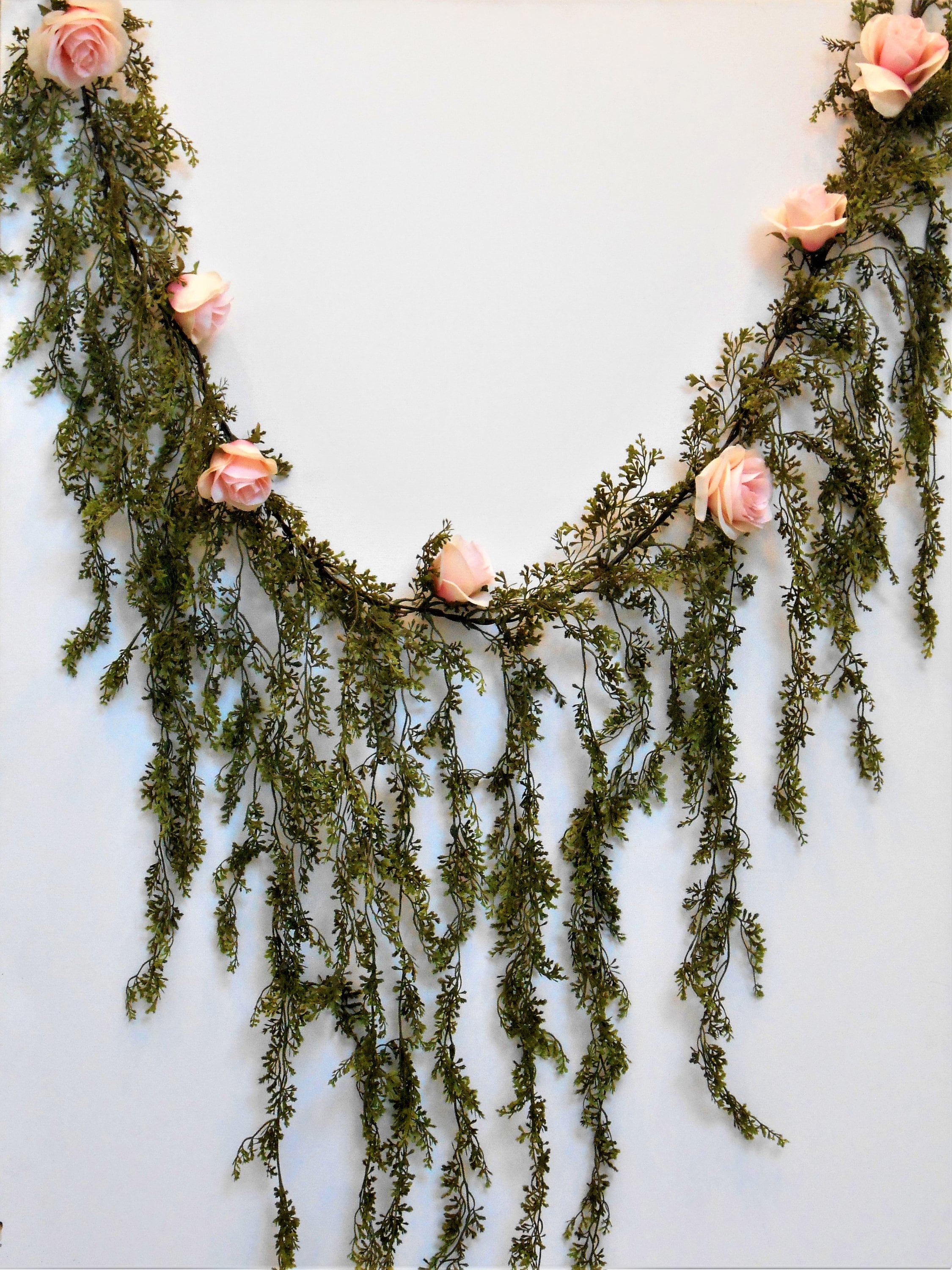 Blush Pink Garland / Draping Garland / Cascading Garland / Backdrop ...