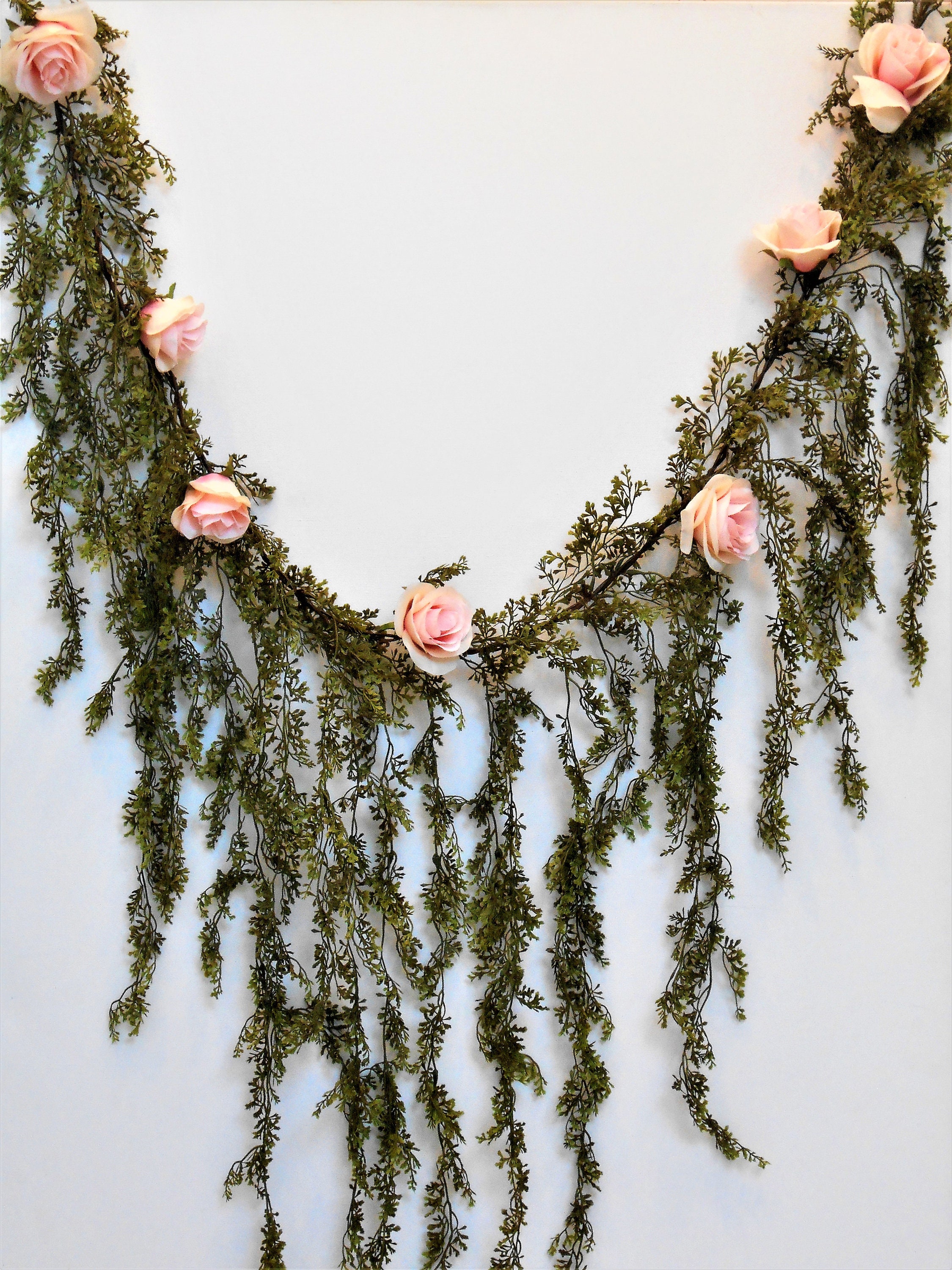 Blush Pink Garland / Draping Garland / Cascading Garland / Backdrop ...