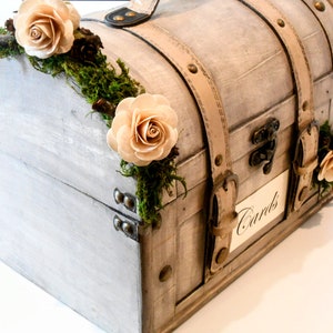 Wedding Card Box / Rustic Woodland Wedding Cardholder / Grey Card Box ...